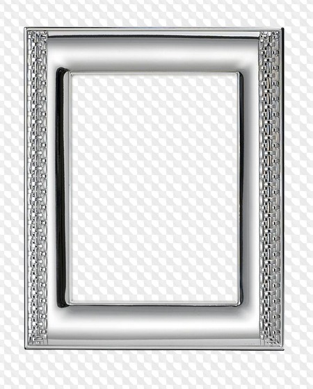13 PSD, 13 PNG, Silver photo frames on transparent background