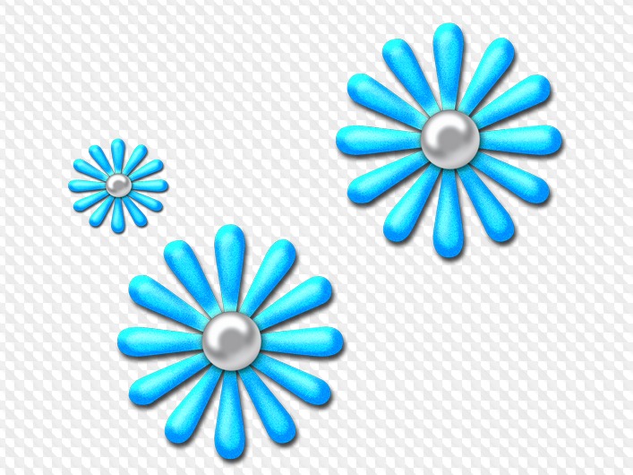 26 PNG, Overlay, placers blue flowers, falling flowers