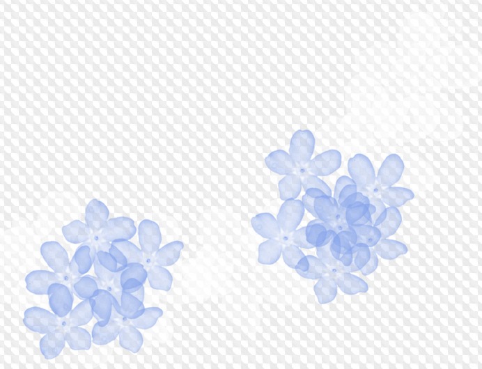 26 PNG, Overlay, placers blue flowers, falling flowers