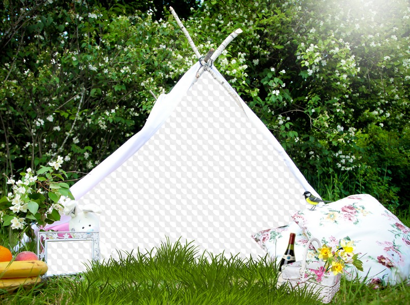 Family Photo Frame - Camping, closer to nature