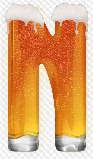 Beer Alphabet, letters, numbers and punctuation. transparent PNG images