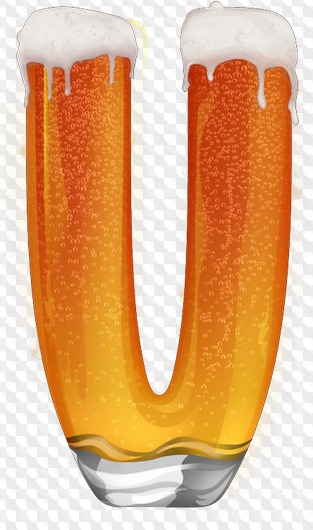 Beer Alphabet, letters, numbers and punctuation. transparent PNG images