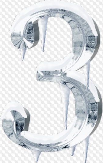 Ice Alphabet, letters, numbers and punctuation. PNG with transparent ...