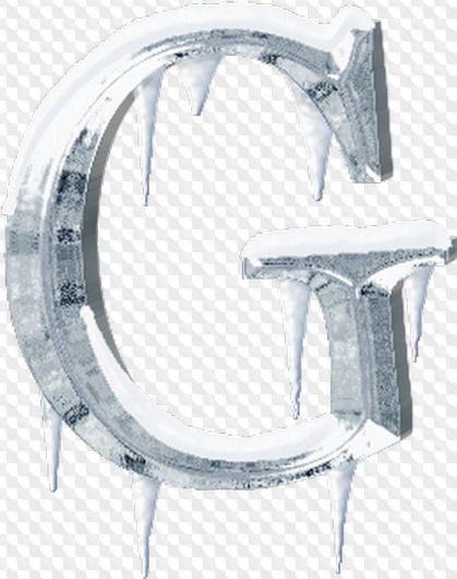 Ice Alphabet, letters, numbers and punctuation. PNG with transparent ...