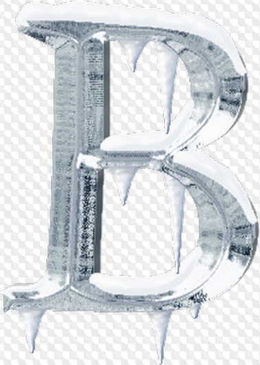 Ice Alphabet, letters, numbers and punctuation. PNG with transparent ...