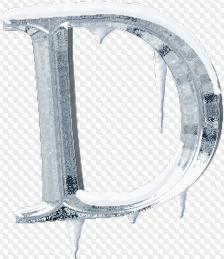 Ice Alphabet, letters, numbers and punctuation. PNG with transparent ...
