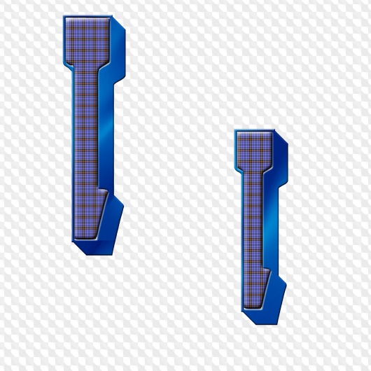 Blue Checkered Alphabet, letters, numbers and punctuation. Transparent ...