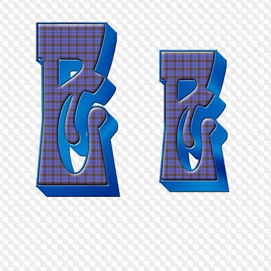 Blue Checkered Alphabet, letters, numbers and punctuation. Transparent ...