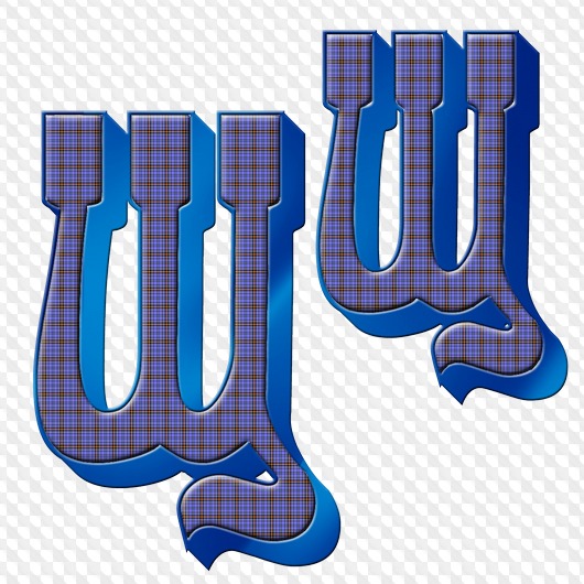 Blue Checkered Alphabet, letters, numbers and punctuation. Transparent ...