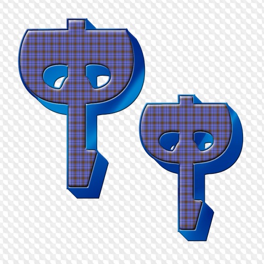 Blue Checkered Alphabet, letters, numbers and punctuation. Transparent ...
