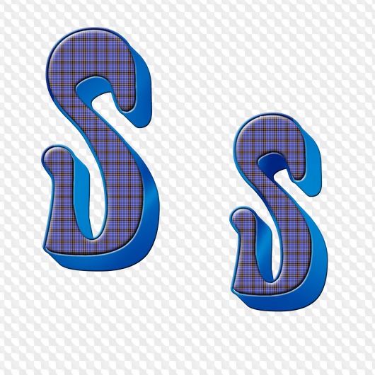 Blue Checkered Alphabet, letters, numbers and punctuation. Transparent ...