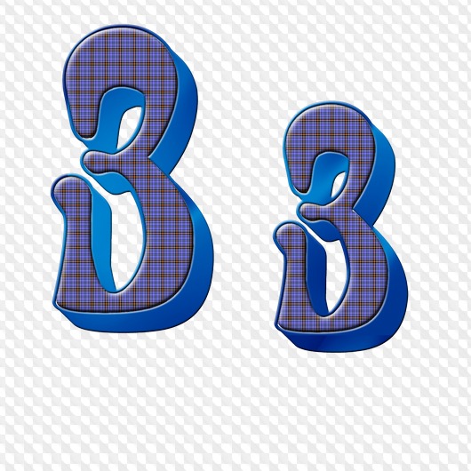 Blue Checkered Alphabet, letters, numbers and punctuation. Transparent ...