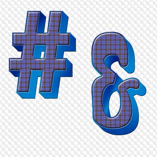 Blue Checkered Alphabet, letters, numbers and punctuation. Transparent ...