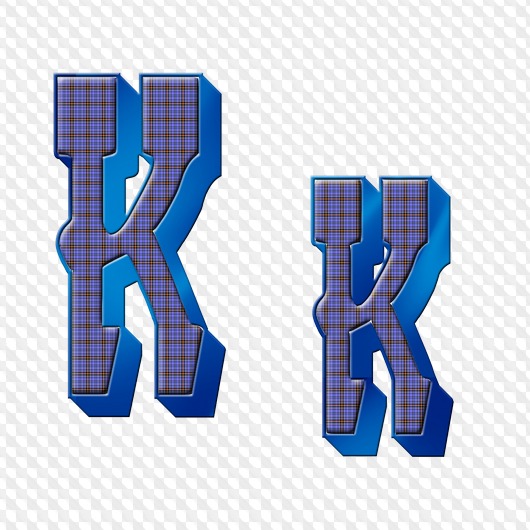 Blue Checkered Alphabet, letters, numbers and punctuation. Transparent ...