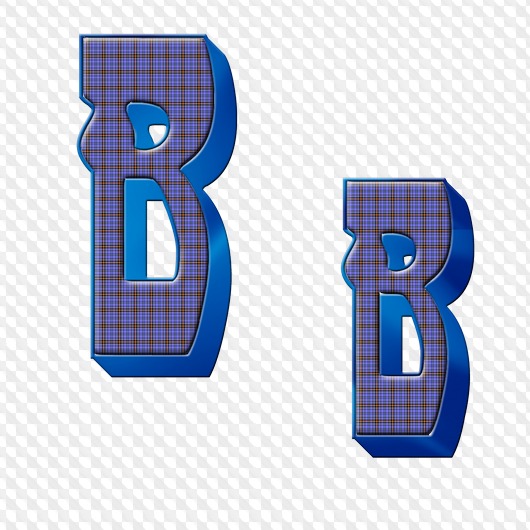 Blue Checkered Alphabet, letters, numbers and punctuation. Transparent ...