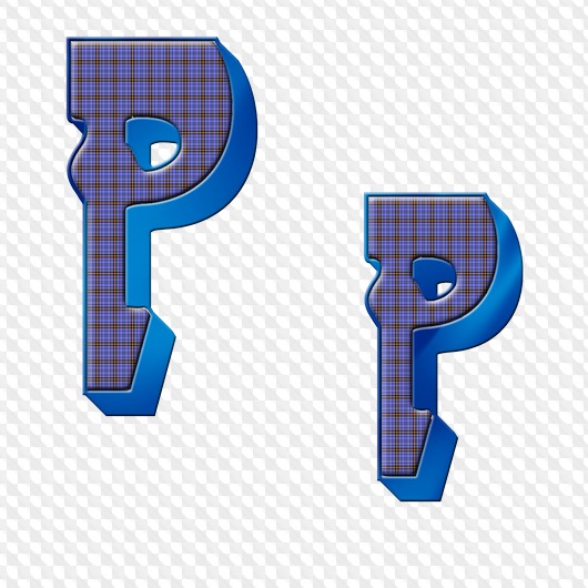 Blue Checkered Alphabet, letters, numbers and punctuation. Transparent ...