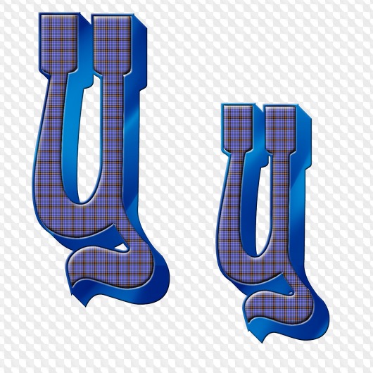 Blue Checkered Alphabet, letters, numbers and punctuation. Transparent ...