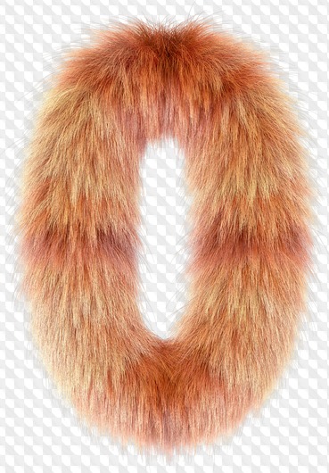 Numbers red fur PNG