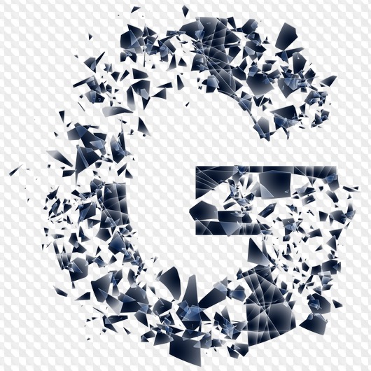 Latin alphabet Broken glass, PNG images, download