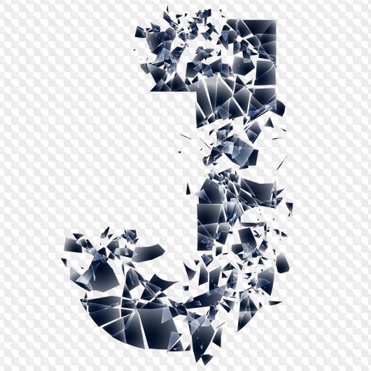 Latin alphabet Broken glass, PNG images, download
