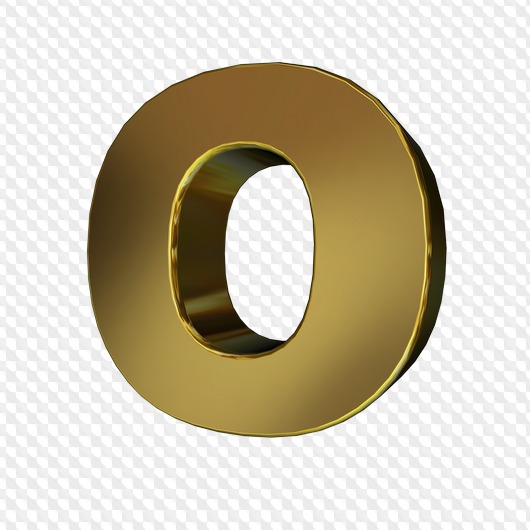 Oro 3D Alfabeto, letras, números y puntuación. PNG con fondo ...