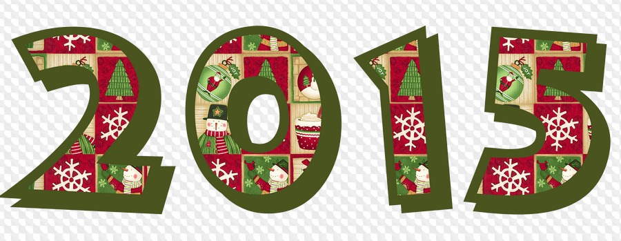 PNG, 2015 numbers on a transparent background