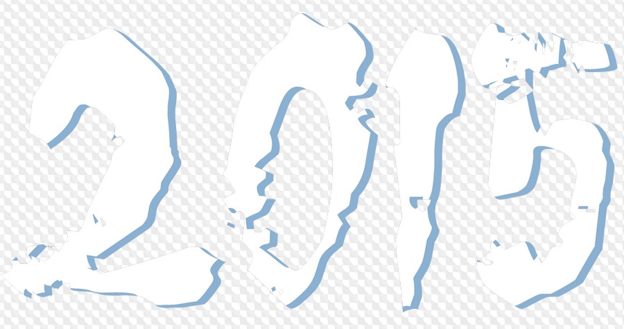 PNG, 2015 numbers on a transparent background