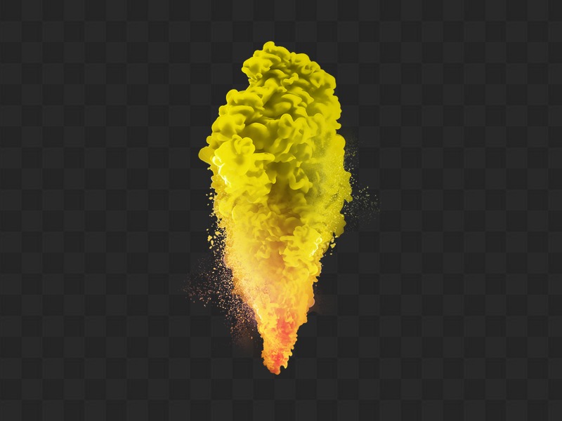 Collection multi-colored smoke, PNG images