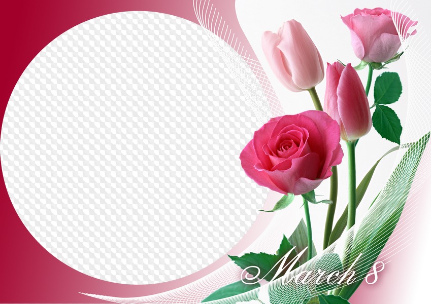 March 8, photo frame