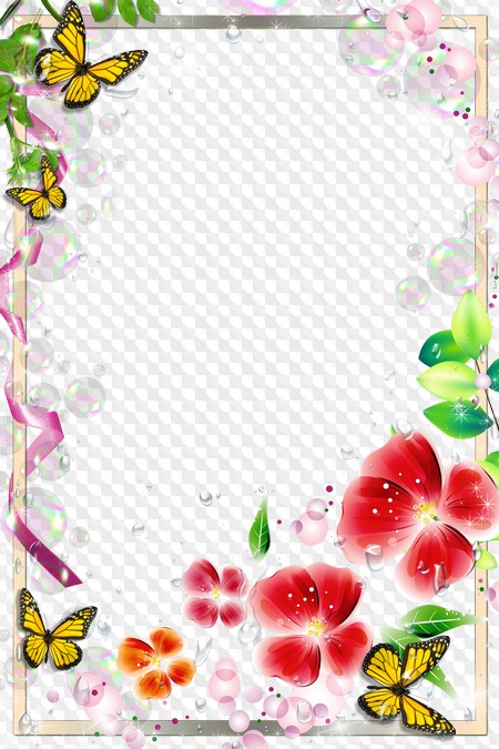 Frames for Photoshop - Magic flowers