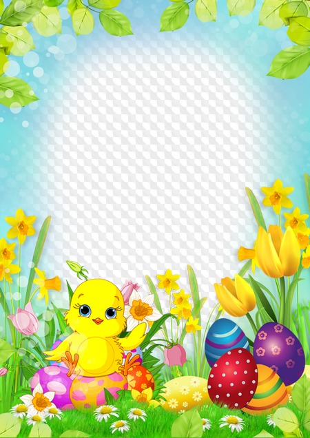 Free Easter photo frame png set - Happy Easter! 11 PNG photo frames