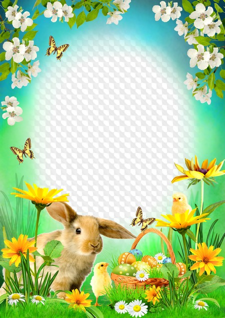 Free Easter photo frame png set - Happy Easter! 11 PNG photo frames
