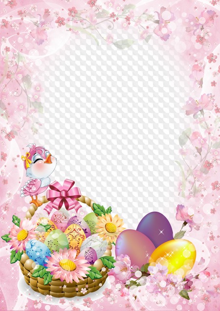Free Easter photo frame png set - Happy Easter! 11 PNG photo frames