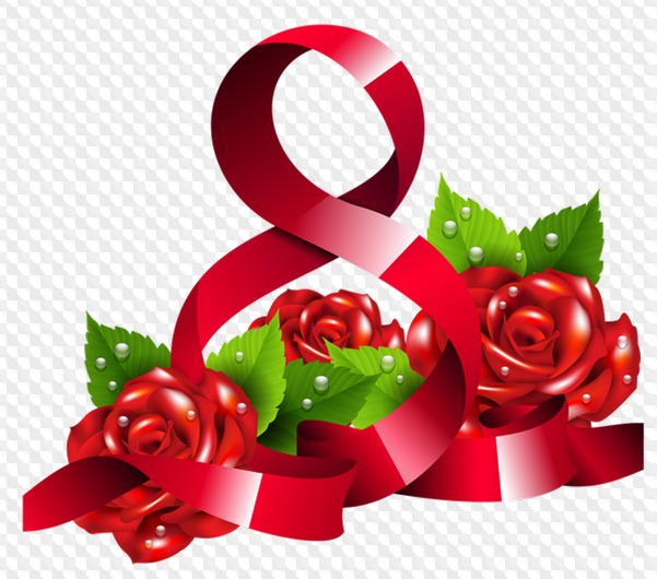 57 PNG, March 8 on transparent background, March 8 PNG Womens day