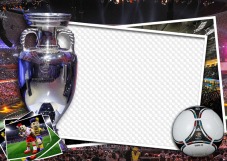 Football frames png, psd