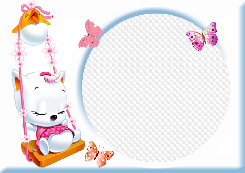 Download pack children's photo frames (11 png frames) in white style ...
