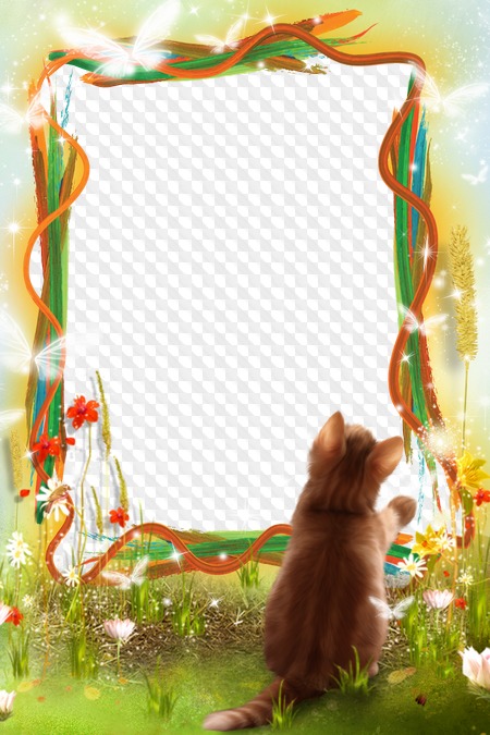 Collection photo frames - happy childhood ( 5 psd 5 png download )