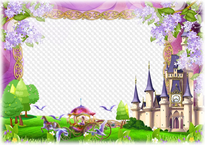 Childrens photo frames png with cartoon characters - A fairy tale comes ...