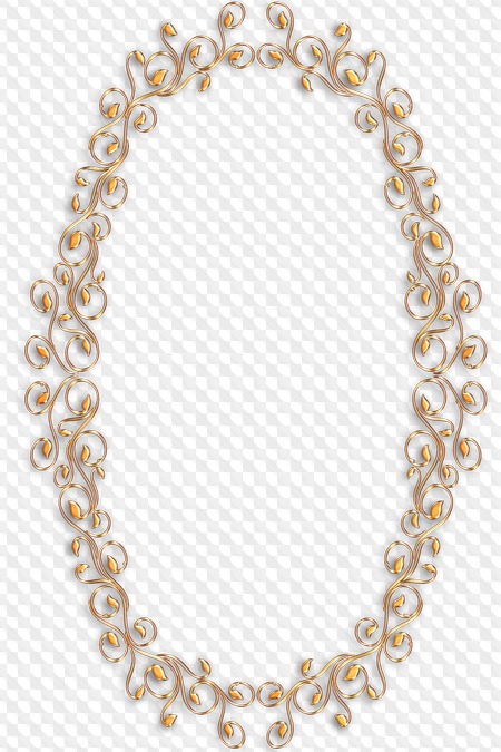 Golden frames for photoshop - 25 frames png