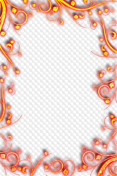 Golden frames for photoshop - 25 frames png