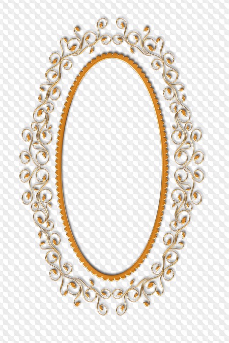 Golden frames for photoshop - 25 frames png