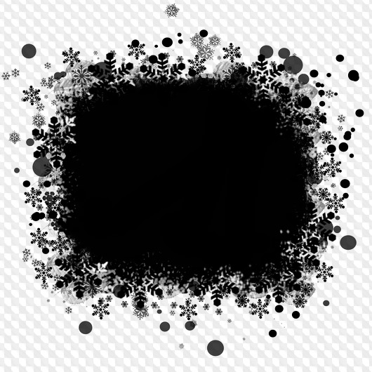 Set of Christmas PNG photo masks for design in Photoshop