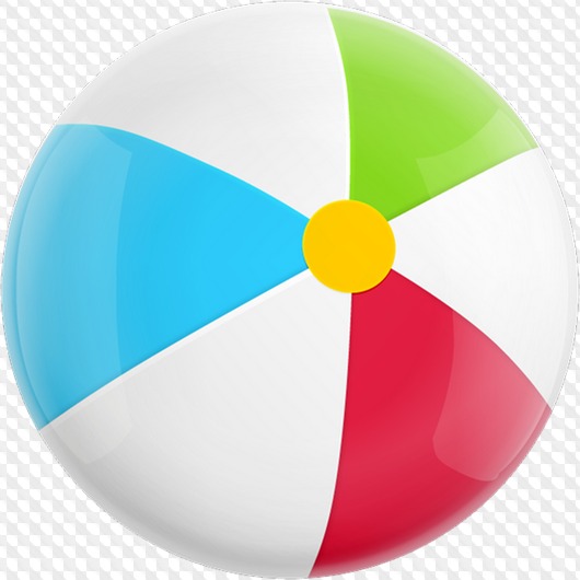 Colored balls with transparent background, download