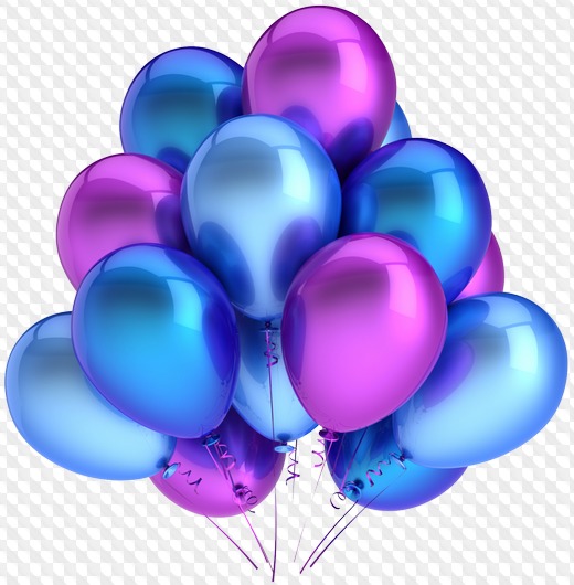 Globos de colores PNG, 50 PNG con un fondo transparente » página 2
