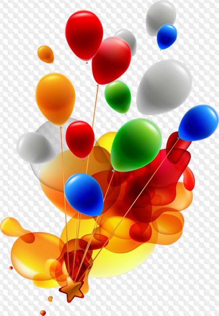 Festive clipart png - many, Many balloons - 232 PNG files