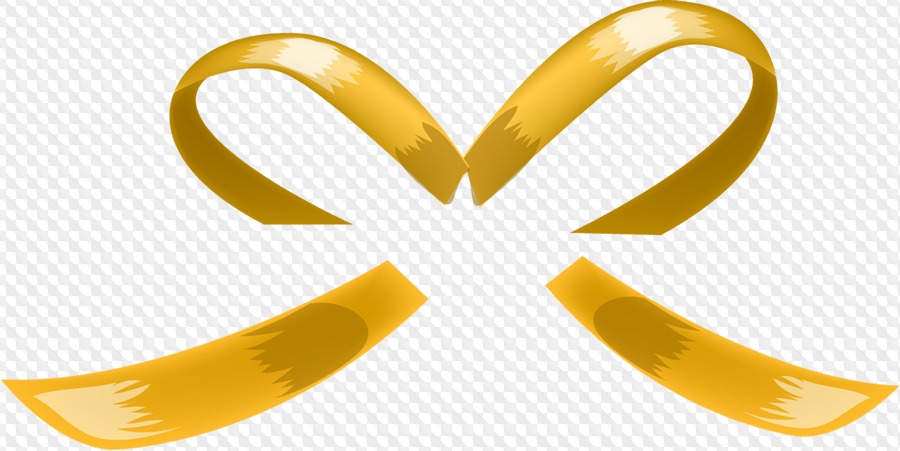 Clipart de PSD con lazos y cintas para texto.