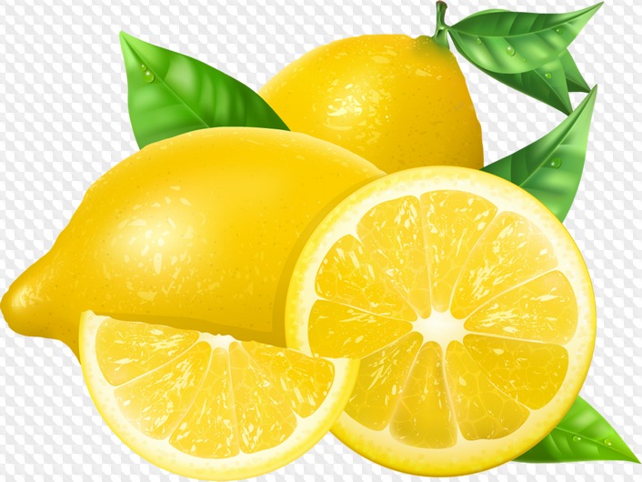 PSD, 30 PNG, Lemon, graphics on a transparent background