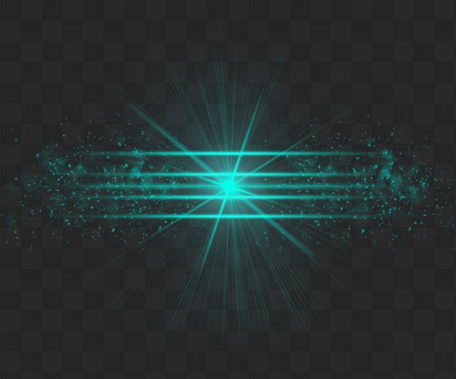 PSD, 8 PNG, Light effects line on transparent background