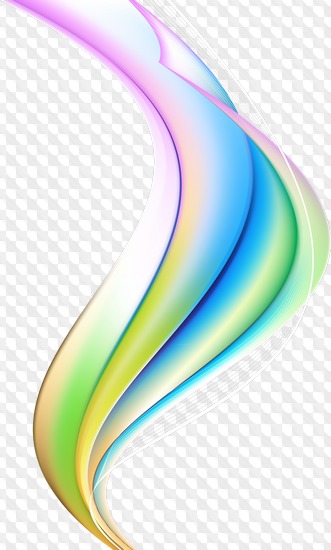 25 PNG, Multicolored abstract lines on transparent background