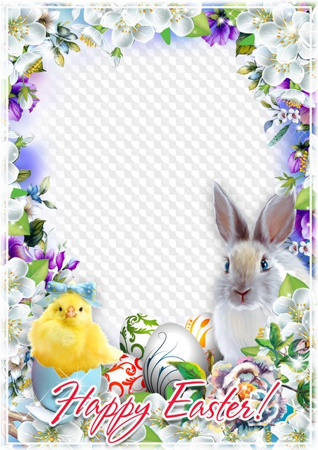 Happy Easter! free photo frame download